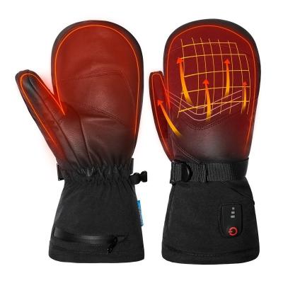 China Snowboarding Kids Ski Gloves with 7.4V 2200MAH Lithium Battery Windproof Waterproof Warm Breathable Mittens Heated Gloves for sale