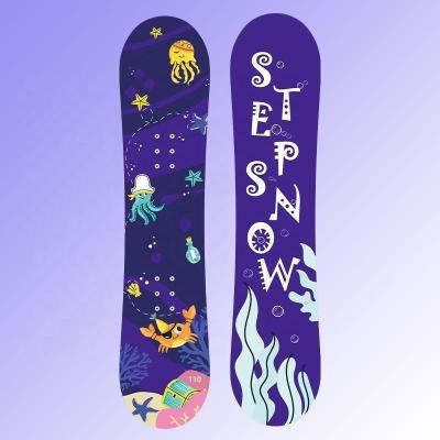 China Customized Logo Snowboard Extruded PE Base All Mountain Terrain Snowboards Resort Child Lightweight for sale