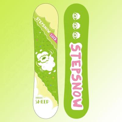 China Flex 4 to 6 Sandwich Construction Fiberglass Snowboard Kids Professional All Mountain Resort Custom Collection for sale