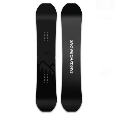 China Lightweight Winter Customized Beginner Snowboards Equipment Adult Medium Hardness Freestyle Camber Black Resort Skiing Ski for sale