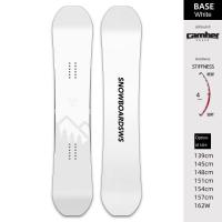 China Cross Country Ski Adult Medium Hardness Freestyle Snowboards TPU Camber All Mountain Resort Skiing White Customized Beginner Snowboards for sale