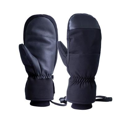 China Winter Activities Ski Gloves Custom Logo Outdoor Waterproof Thermal Polyester Lightweight Full Finger Mittens Snowboarding for sale
