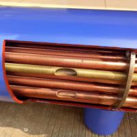 China Chiller Shell And Tube Heat Exchanger Saltwater Water Cooled Condenser Nickel for sale