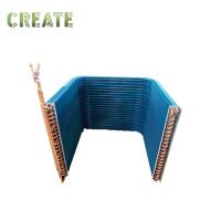 China L Type R22 Finned Heat Exchanger Refrigerant Side Fin Type Evaporator for sale