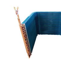 China L Type R22 Finned Heat Exchanger Refrigerant Side Fin Type Evaporator for sale