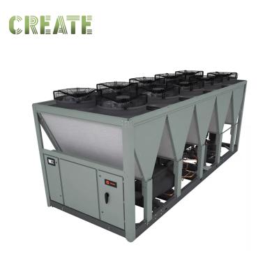 China 220v Air Cooled Screw Chiller Commercial Water Chiller Air Conditioning ISO for sale