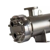 China Titanium Shell And Tube Type Condenser PVC Seawater Steel Coil Heat Exchanger for sale