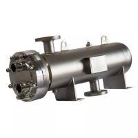 China Titanium Shell And Tube Type Condenser PVC Seawater Steel Coil Heat Exchanger for sale