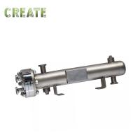 China Carbon Steel Industrial Seawater Heat Exchanger 220v Sea Water Condenser D2 for sale