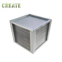 China Titanium Air To Water Condenser 200mm  Finned Tube Cross Flow Heat Exchanger for sale