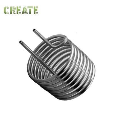 China 380V Water Cooling Evaporator Copper Spiral Coil Heat Exchanger for sale