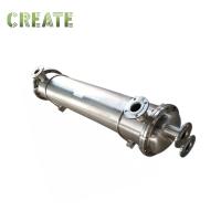 China 2.5kw Shell Tube Heat Exchanger Food Industrial SUS304 Stainless Steel Condenser for sale