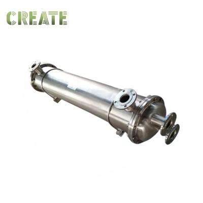 China 2.5kw Shell Tube Heat Exchanger Food Industrial SUS304 Stainless Steel Condenser for sale