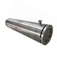 China 2.5kw Shell Tube Heat Exchanger Food Industrial SUS304 Stainless Steel Condenser for sale
