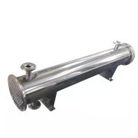 China 2.5kw Shell Tube Heat Exchanger Food Industrial SUS304 Stainless Steel Condenser for sale