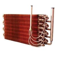 China Custom Air To Water Fin Coil Heat Exchanger 1.0Mpa Copper Tube Condenser for sale
