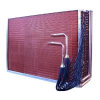 China Custom Air To Water Fin Coil Heat Exchanger 1.0Mpa Copper Tube Condenser for sale