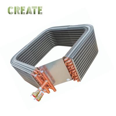 China Aluminum Fin Tube Heat Exchanger Fin Type Condenser / Evaporator for sale