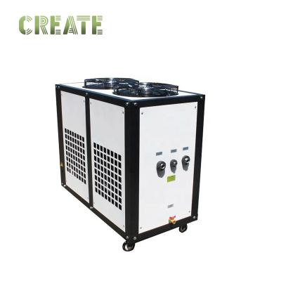 China R22 / R407C Air Cooled Screw Chiller 5HP Industrial Water Chiller Machine for sale