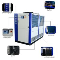 China 55HP Air Cooled Water Chiller Unit Large Screw Type Air Cooled Chiller for sale