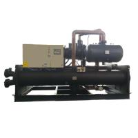 China Hotels Water Cooling Chiller Copper Flooded Screw Water Chiller for sale