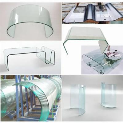 China High-quality curved tempered glass, 6-19mm, CE/EN 12150 certified for building curtain walls for sale