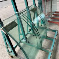 China OEM Custom Curved Tempered Safety Glass, 10mm & 12mm for Construction Use for sale