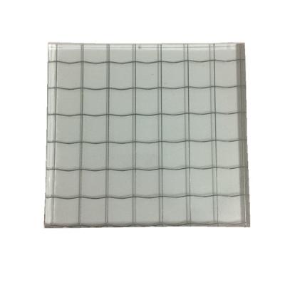 China Direct Sale 5-8mm Diamond Grid Wire Laminated Glass, Shatterproof & Impact Resistant for sale