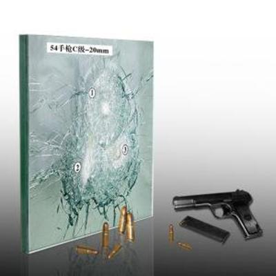 China 30-100mm Bulletproof Glass for Industrial Curtain Walls & Windows | Custom Sizes for sale