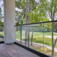 China 10/12mm Clear Tempered Railing Glass | For Curtain Wall, Stair, Hospital & Bathroom for sale
