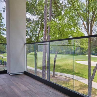 China 10/12mm Clear Tempered Railing Glass | For Curtain Wall, Stair, Hospital & Bathroom for sale