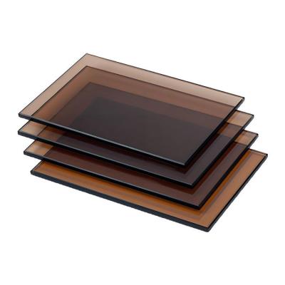 China 5-10mm Golden/Bronze Tinted Tempered Glass | 3C Certified, for Bathroom & Curtain Wall for sale