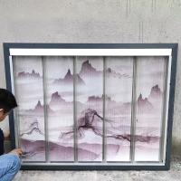 China 7mm Tempered U-Channel Glass | Frosted Stripe & Landscape Design, High Strength & Eco-friendly for sale