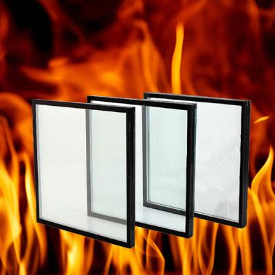 China 6mm/8mm/10mm/12mm/15mm tempered fire-resistant glass, heat-insulating fire glass for public places for sale