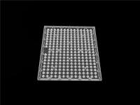 China Custom 3535 LED Stadium Lights Lens 9 Degree Beam Angle 342.6mm x 288.1mm PC Material for sale
