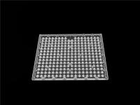 China Custom 3535 LED Stadium Lights Lens 9 Degree Beam Angle 342.6mm x 288.1mm PC Material for sale