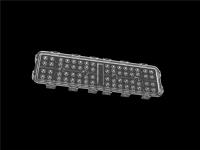 China 75x150 Degree Clasp Structure LED Lens XH6475150D-K24075-JYBAA PC 93% Transmittance for sale