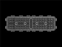 China 75x150 Degree Clasp Structure LED Lens XH6475150D-K24075-JYBAA PC 93% Transmittance for sale