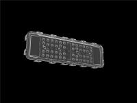 China Clasp Structure LED Lens for SMD3030 SMD2835 75x150 Degree Beam Angle 93% Transmittance PC Material for sale