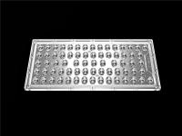China Four 3030 Integrated 70 in 1 Street Lamp Lens TP3 324x152mm PC 93% Transmittance for sale