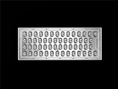 China XH56TYPE3 320124JY BAA Four 3030 Integrated 56 In 1 Street Lamp Lens TP3 PC 90% Transmittance for sale