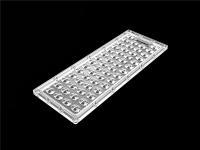 China XH56TYPE3 320124JY BAA Four 3030 Integrated 56 In 1 Street Lamp Lens TP3 PC 90% Transmittance for sale