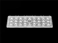 China SMD 5050 Street Lamp Lens 60x160 Degree PC 93% Transmittance L236xW70xH6.7mm for sale