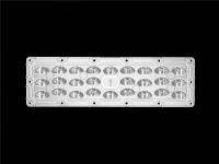 China SMD 5050 Street Lamp Lens 60x160 Degree PC 93% Transmittance L236xW70xH6.7mm for sale