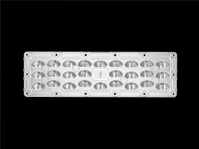 China SMD 5050 Street Lamp Lens 60x160 Degree PC 93% Transmittance L236xW70xH6.7mm for sale