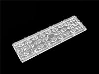 China SMD 5050 Street Lamp Lens 60x160 Degree PC 93% Transmittance L236xW70xH6.7mm for sale