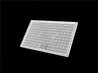 China XH154TYPE2-264156-JYBAA Street Lamp Lens for Circular Plane 264x156mm PC 93% Transmittance for sale