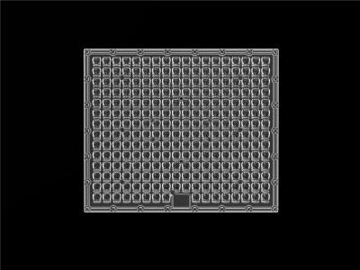 China 500W IP66 LED Stadium Light Lens with 15×90° Asymmetric Beam and 342.6mm Dimensions for Sports Lighting for sale