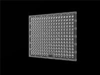 China 500W IP66 LED Stadium Light Lens with 15×90° Asymmetric Beam and 342.6mm Dimensions for Sports Lighting for sale