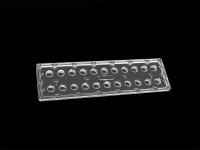 China SMD7070 60 Degree Symmetric LED Street Light Lens 304.5x87.5mm PC Material for sale